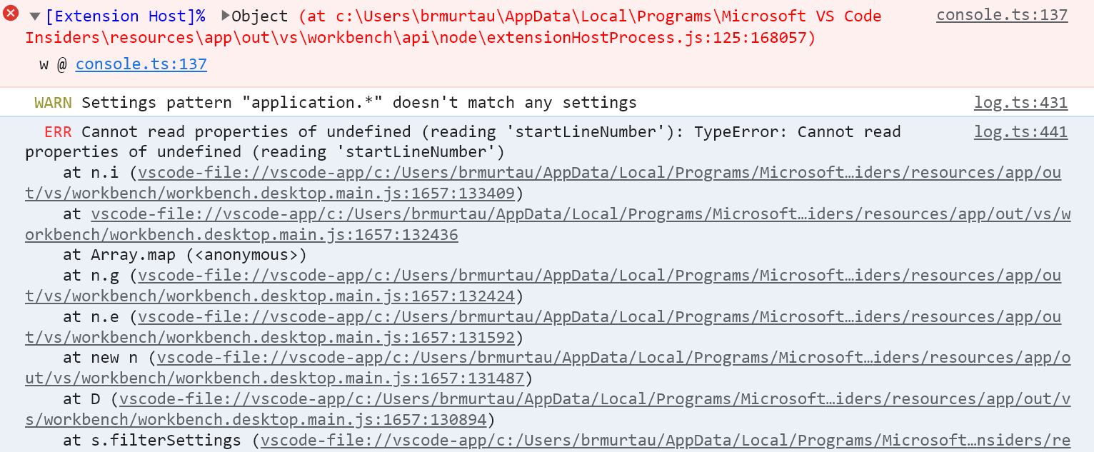 Settings search sometimes stuck loading · Issue #196446 · microsoft/vscode · GitHub