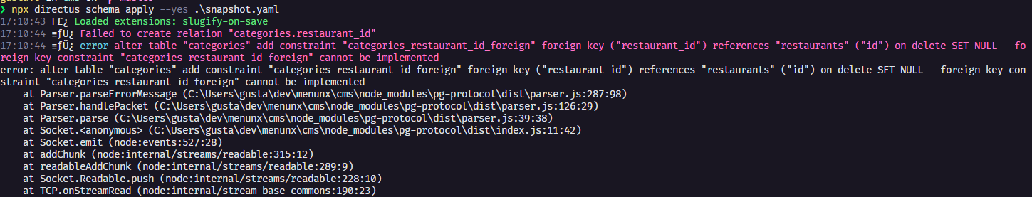Error on migrate schema from SQLite to PostgreSQL · Issue #13988 · directus/directus · GitHub