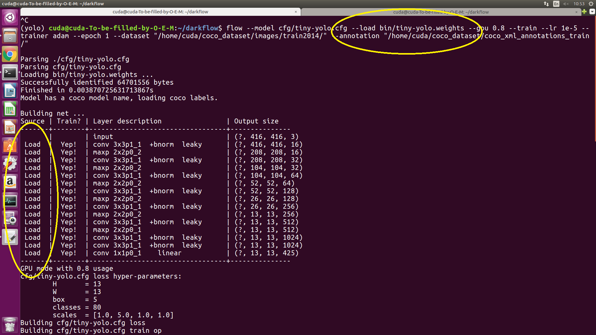 Building net problem when load ckpt for training · Issue #371 · thtrieu/darkflow · GitHub