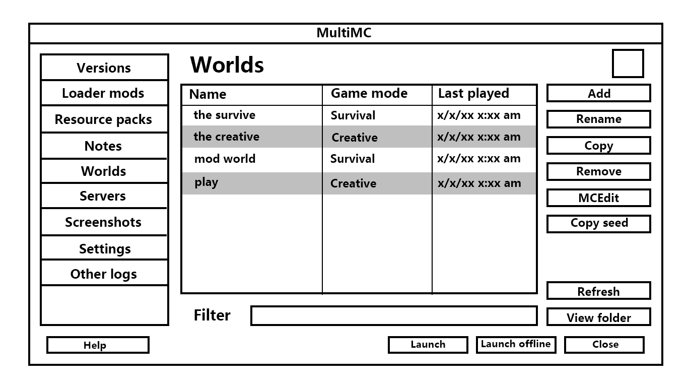 [Feature Request] Unified display style within the interface · Issue #2374 · MultiMC/Launcher ...