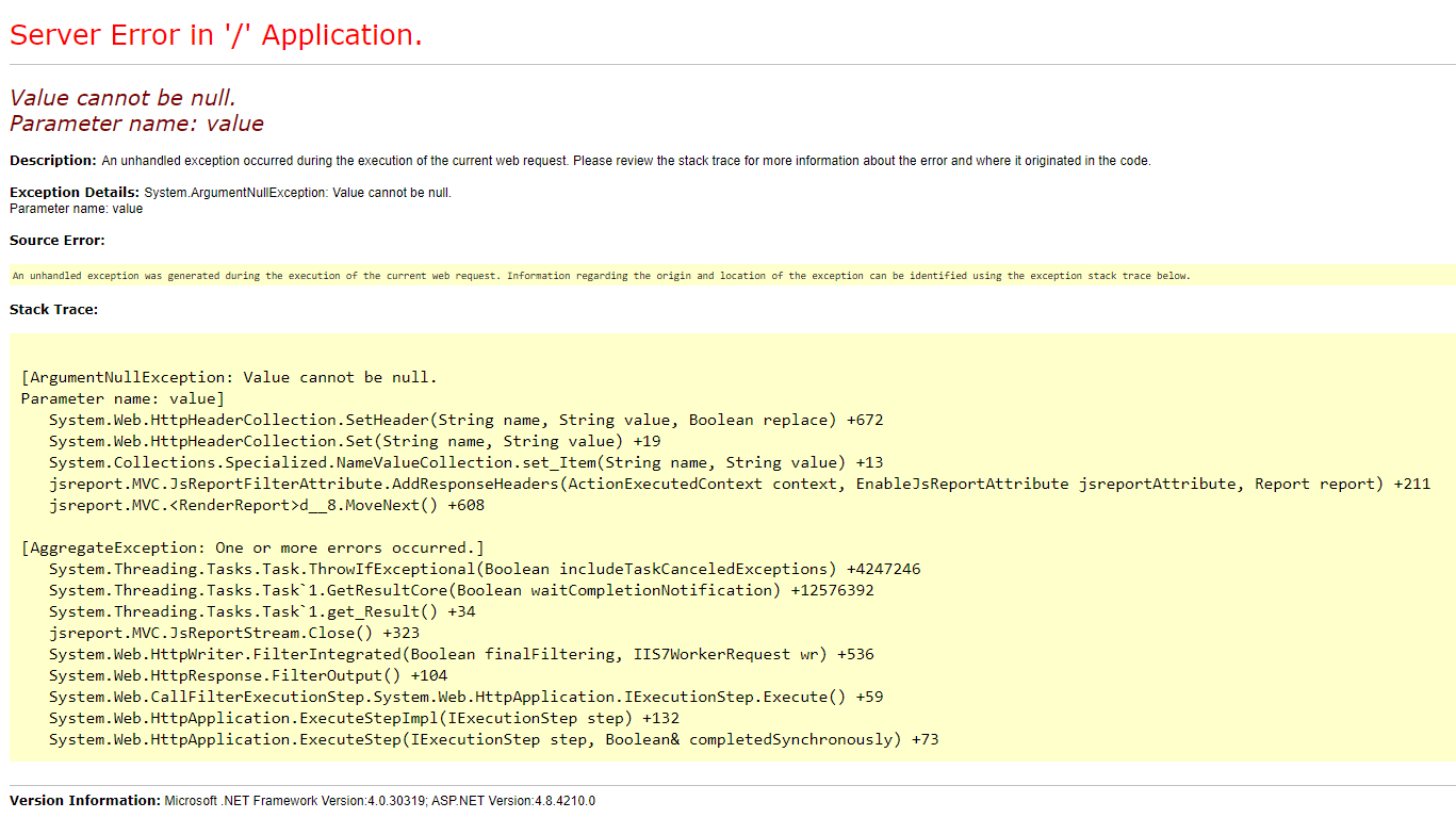 Running Example Project Not Working · Issue 6 · Jsreportjsreport Dotnet Example Webapp · Github