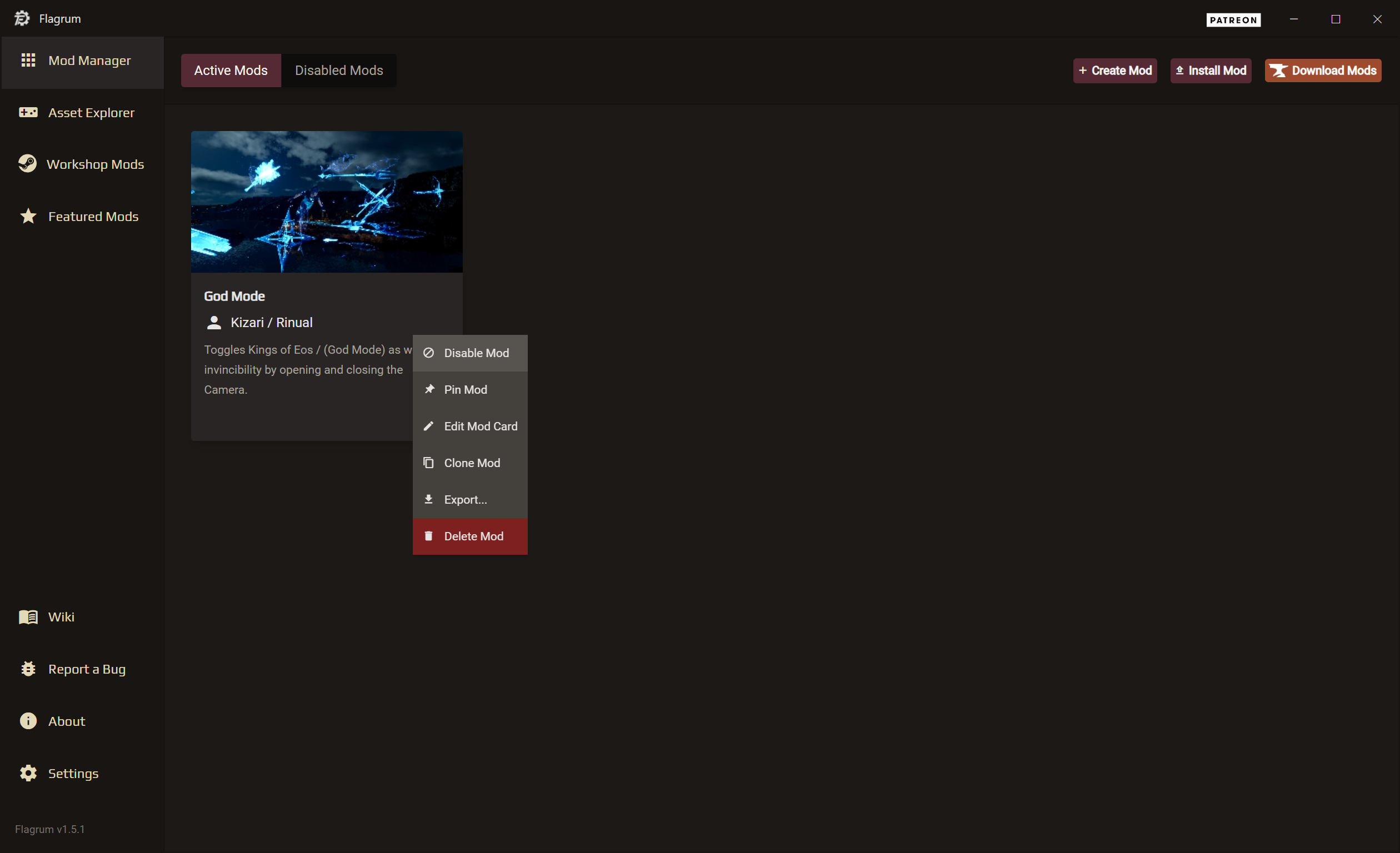 Using the Mod Manager - Kizari/Flagrum GitHub Wiki