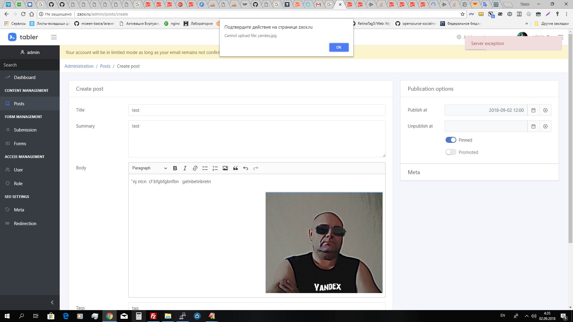 server exception · Issue #94 · adr1enbe4udou1n/laravel-boilerplate · GitHub