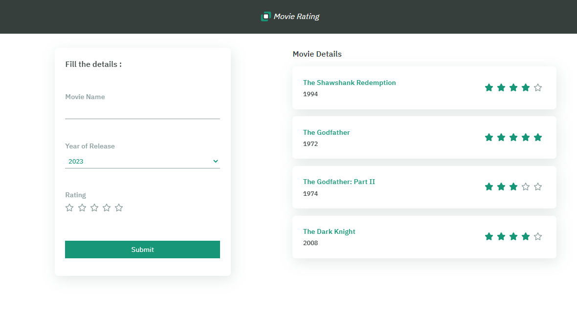 GitHub - ipsrepo/react-movie-rating: Simple react app (functional component) with adding and ...