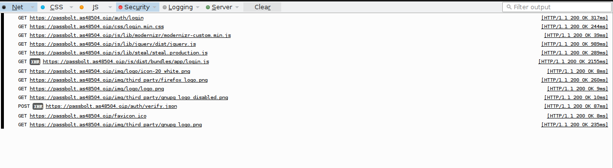 Login Issue With Passbolt 151rc2 On Firefox 459 Debian · Issue 92