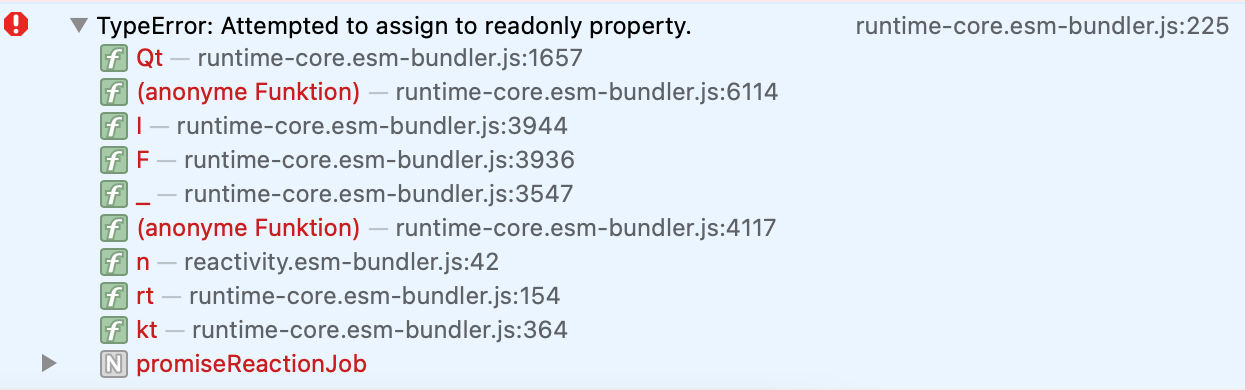 Cannot Add Property Props Object Is Not Extensible When Running In Production Mode While 8925