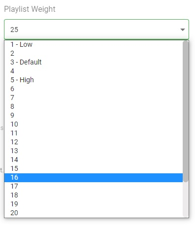 Playlist weight for general rotation · Issue #3735 · AzuraCast ...
