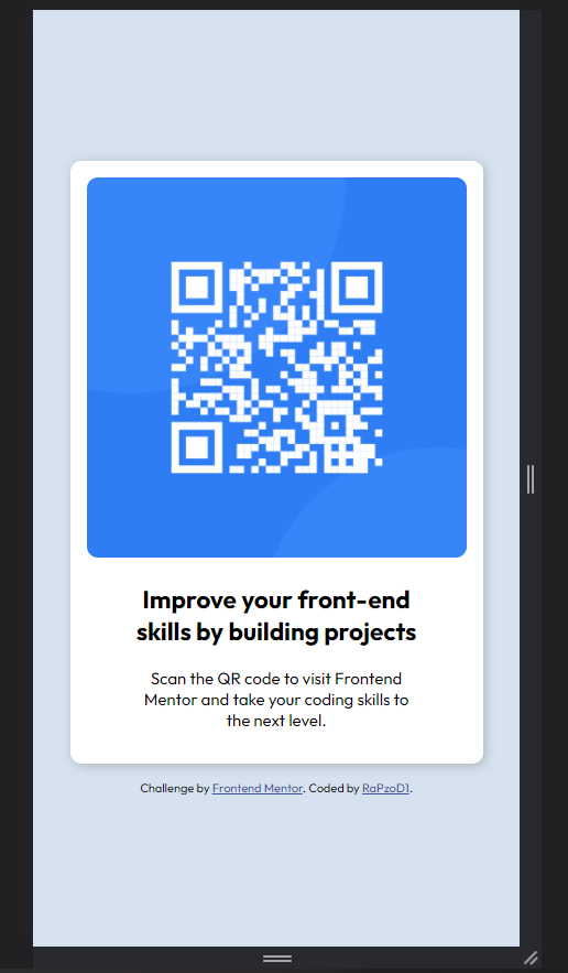 GitHub - RaPzoD1/qr-challenge: qr-challenge from frontend mentor solved