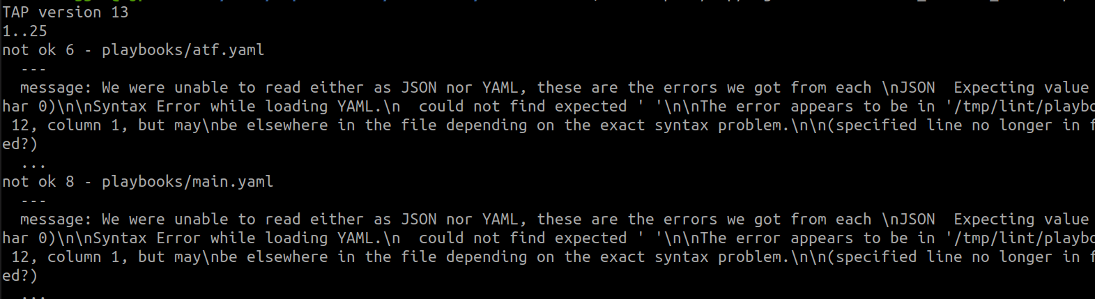 Reporting TAP files does not contain error messages · Issue #413 · oxsecurity/megalinter · GitHub