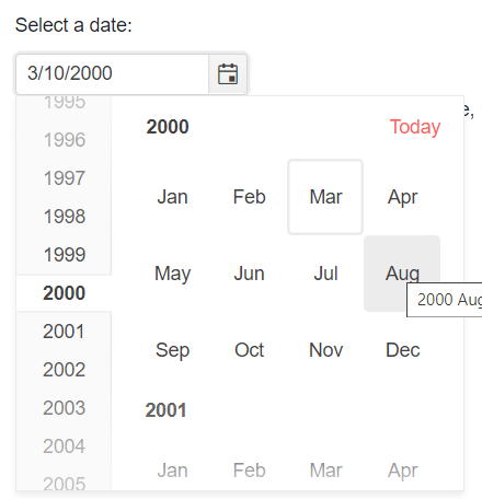 [DatePicker] Up/Down key moves diagonally · Issue #3830 · telerik/kendo-angular · GitHub