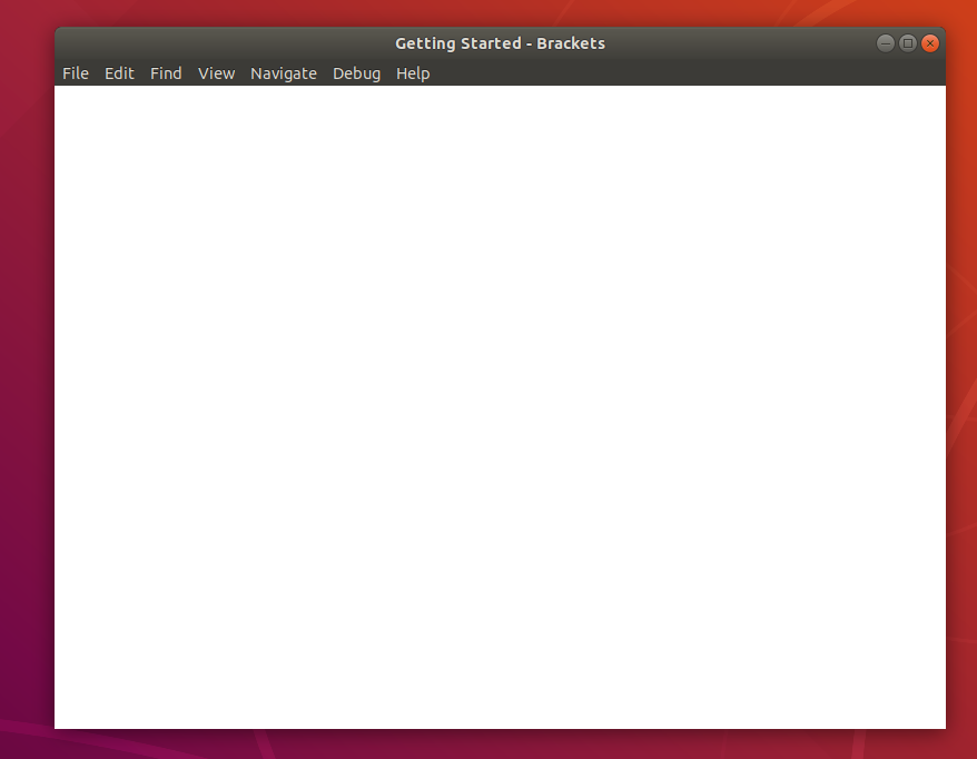 [Linux] The main view of brackets is white in Ubuntu 18.04 · Issue ...