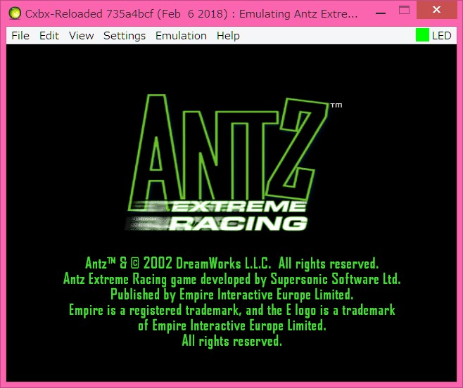 Antz Extreme Racing [EM-001] [1.01] · Issue #119 · Cxbx-Reloaded/game-compatibility · GitHub