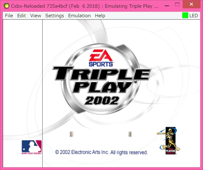 Triple Play 2002 [EA-009] [1.01] · Issue #642 · Cxbx-Reloaded/game ...