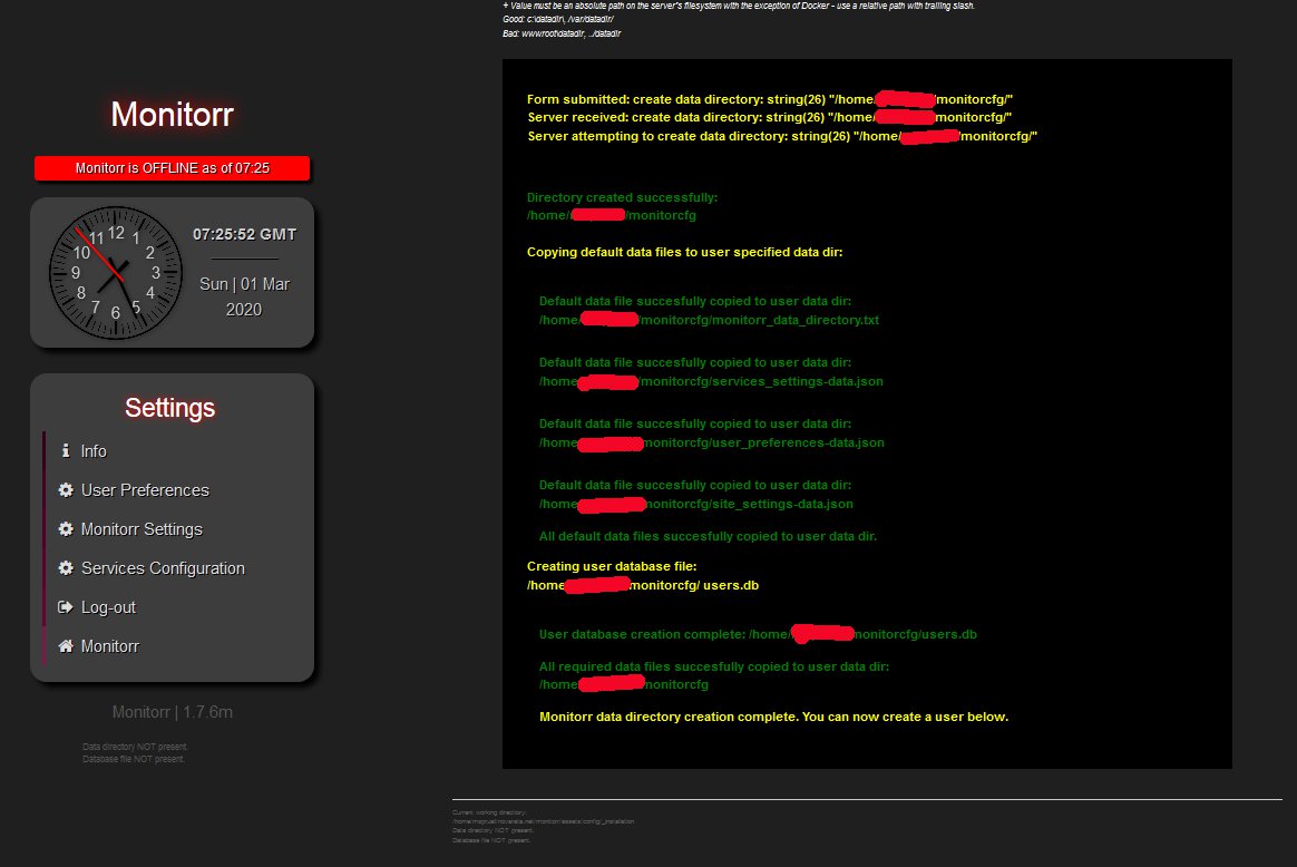 No option to set user/pass · Issue #216 · Monitorr/Monitorr · GitHub
