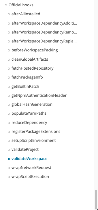 [Bug?]: Official hook list was missing `getNpmAuthenticationHeader` hook · Issue #4880 · yarnpkg ...