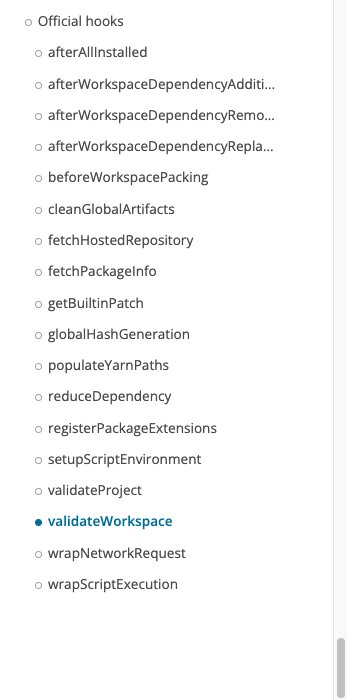 [Bug?]: Official hook list was missing `getNpmAuthenticationHeader` hook · Issue #4880 · yarnpkg ...