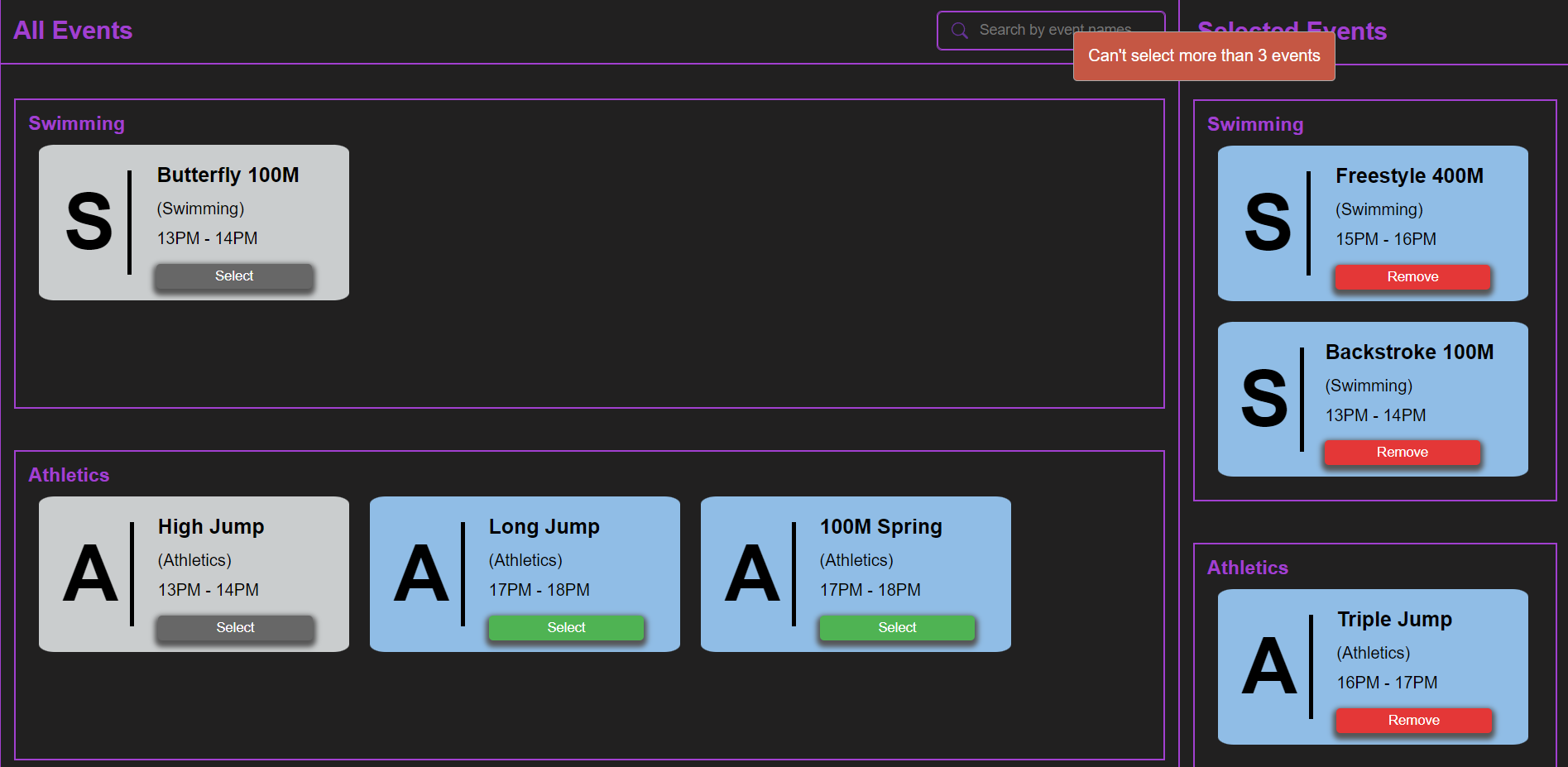 GitHub - Ashish2194/Sports-Events-Dashboard: A ReactJS web app which ...