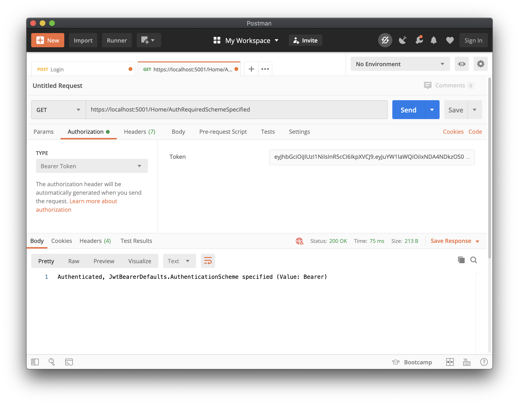 Default authentication scheme not being honoured · Issue #26119 ...