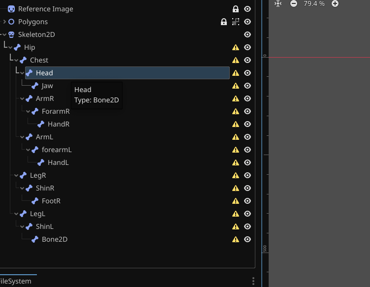 Skeleton2D and Bone2D throwing error "core/math/transform_2d.cpp:51 - Condition "det == 0" is ...