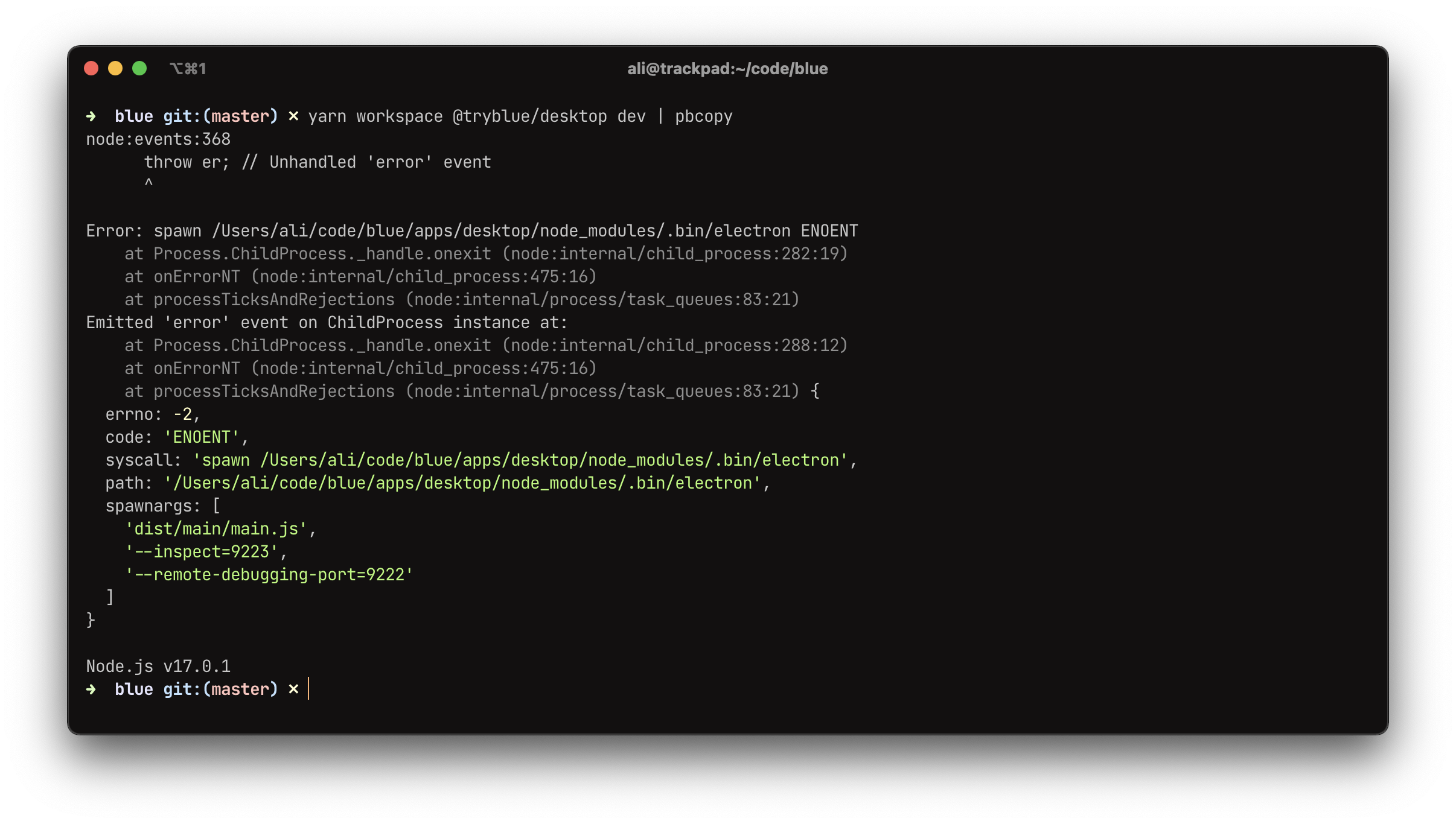 Unable to start dev server in yarn v3 workspaces · Issue #31 · Kiyozz/electron-esbuild · GitHub