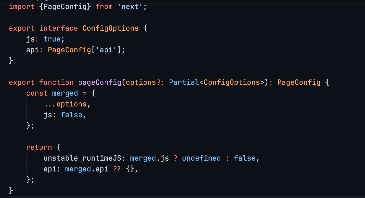 Cannot export page config from a function · Issue #36476 · vercel/next ...