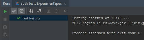 Using the gutter icon in IntelliJ may not run the tests. · Issue #568 ...