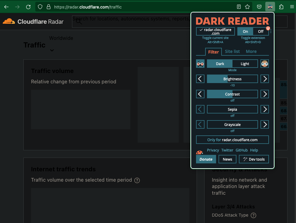 [Broken Website] Cloudflare Radar · Issue #10748 · darkreader/darkreader · GitHub