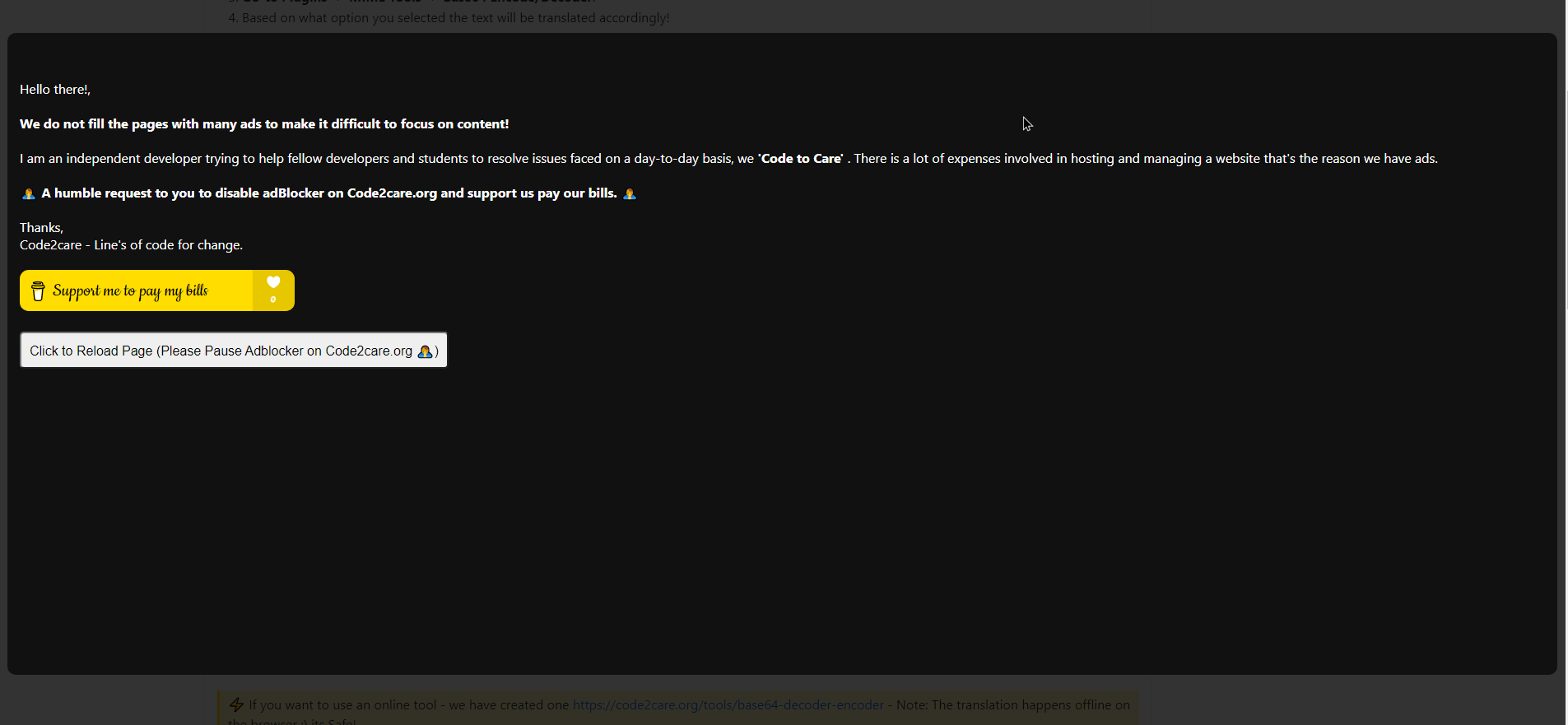 code2care.org: detection · Issue #13134 · uBlockOrigin/uAssets · GitHub