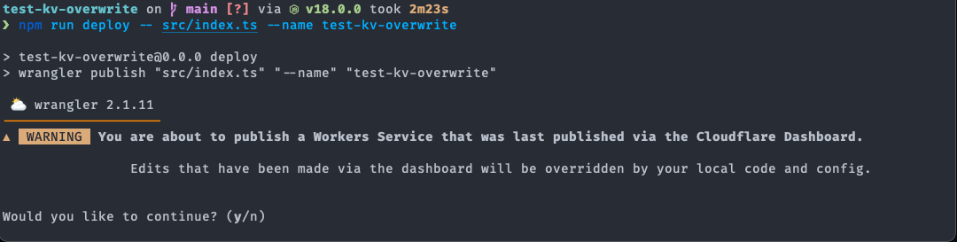 🐛 BUG: Calling wrangler publish will remove KV bindings · Issue #1771 · cloudflare/workers-sdk ...