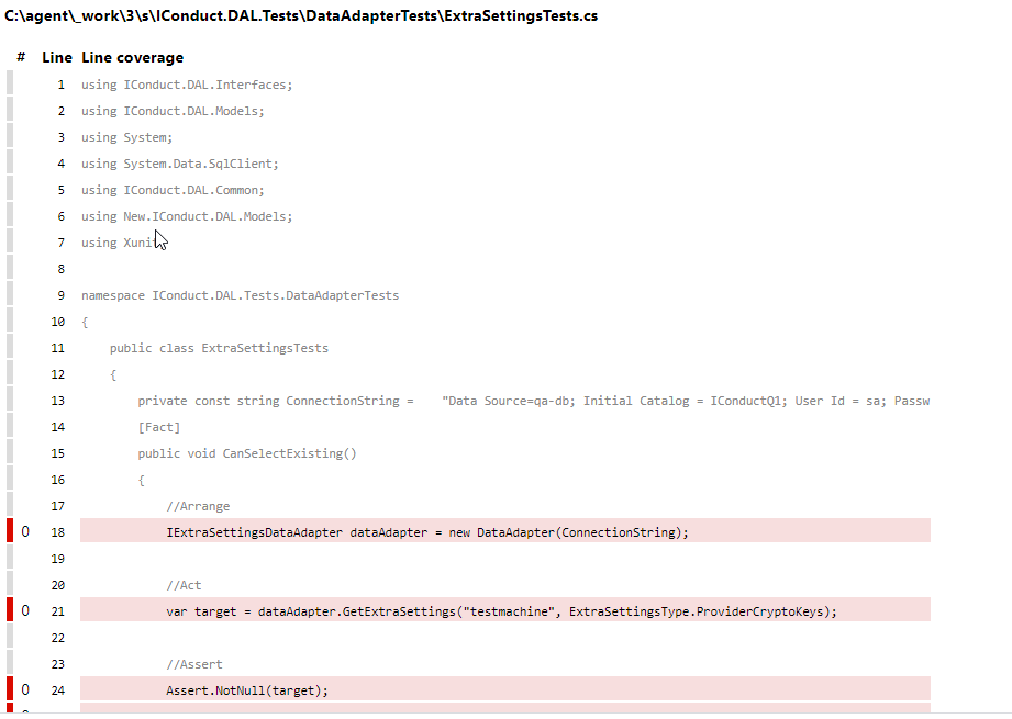 OpenCover with xunit runs the tests, but produces 0% coverage report ...
