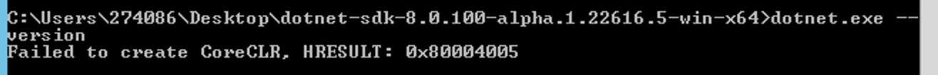 Running a dll with dotnet6.0.11 fails with error code HRESULT: 0x80004005 · Issue #79668 ...