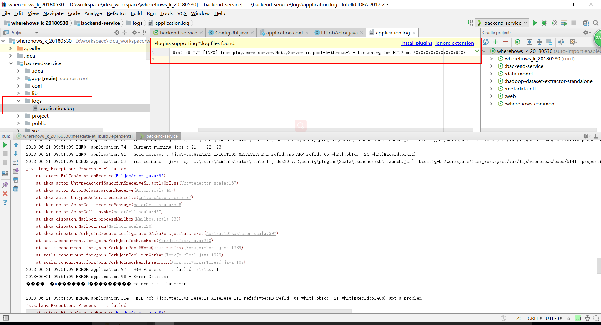 idea java.lang.Exception: Process + -1 failed · Issue #1219 · datahub-project/datahub · GitHub