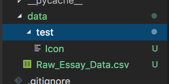 "Icon" file automatically created when existing file moved into new ...