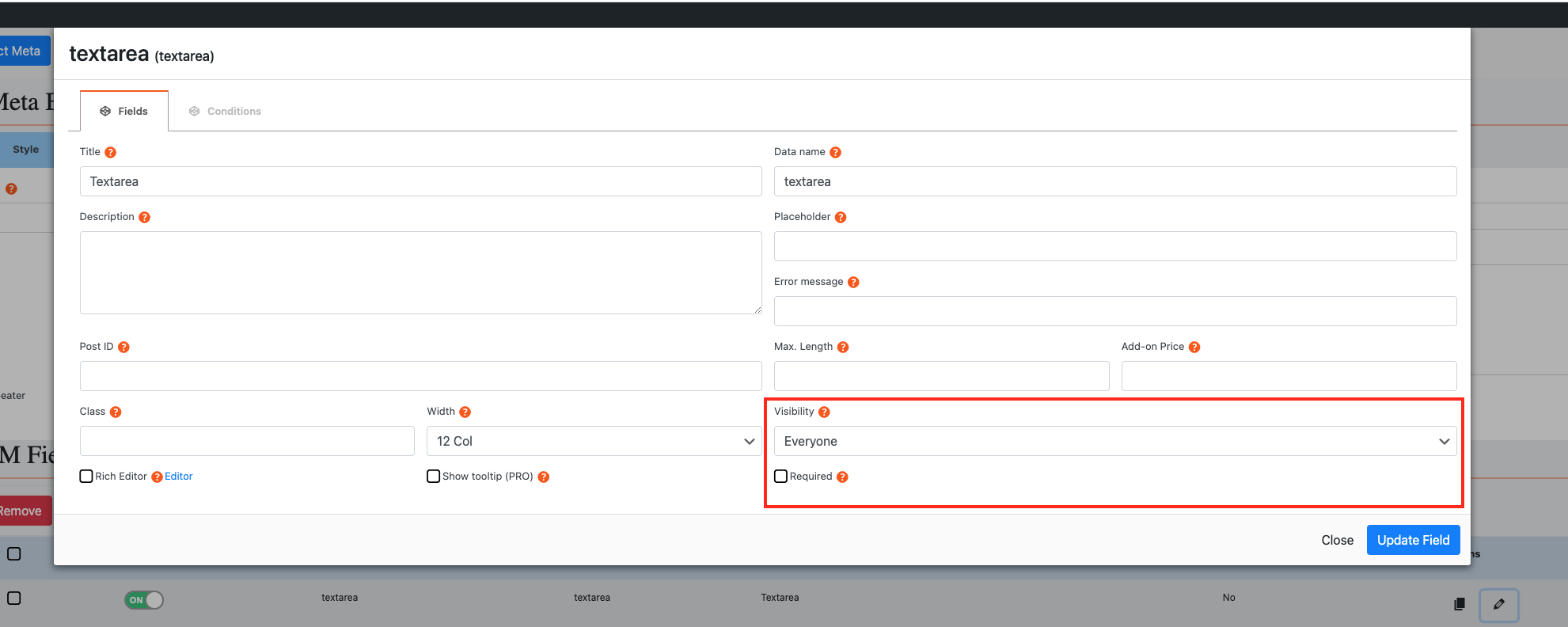 Emphasize The Field Visibility Feature Requires Pro Version · Issue 51 · Codeinwp Woocommerce
