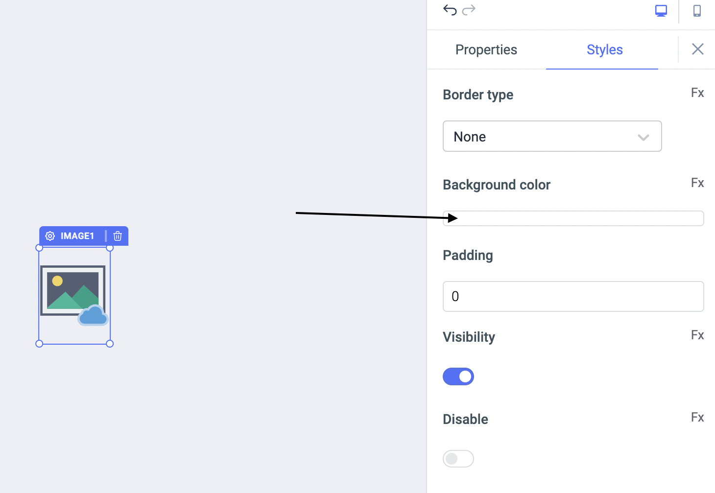 [image widget] background color field doesn't display the hex-code and color box · Issue #3385 ...