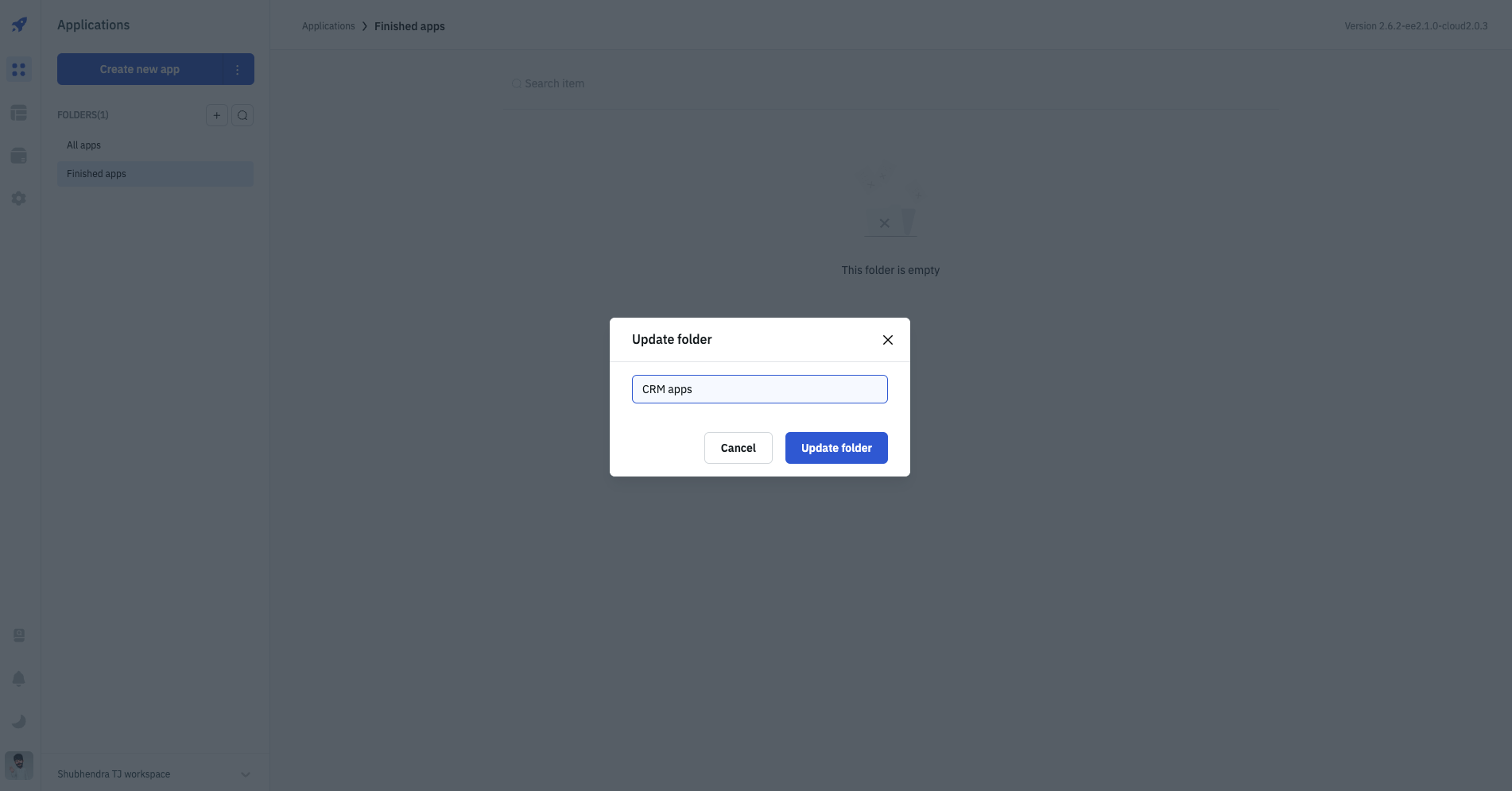 On pressing enter does not work in `create folder` and `update folder` modal · Issue #6760 ...