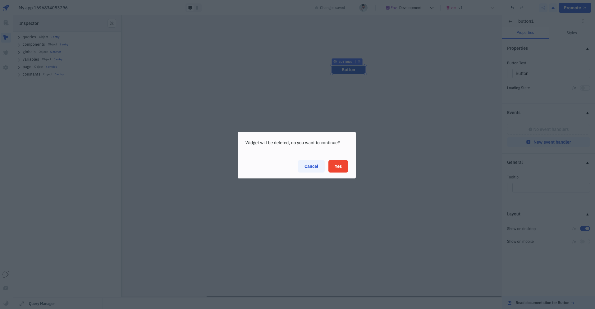 Rename Widget to Component in the confirmation modal of deleting ...
