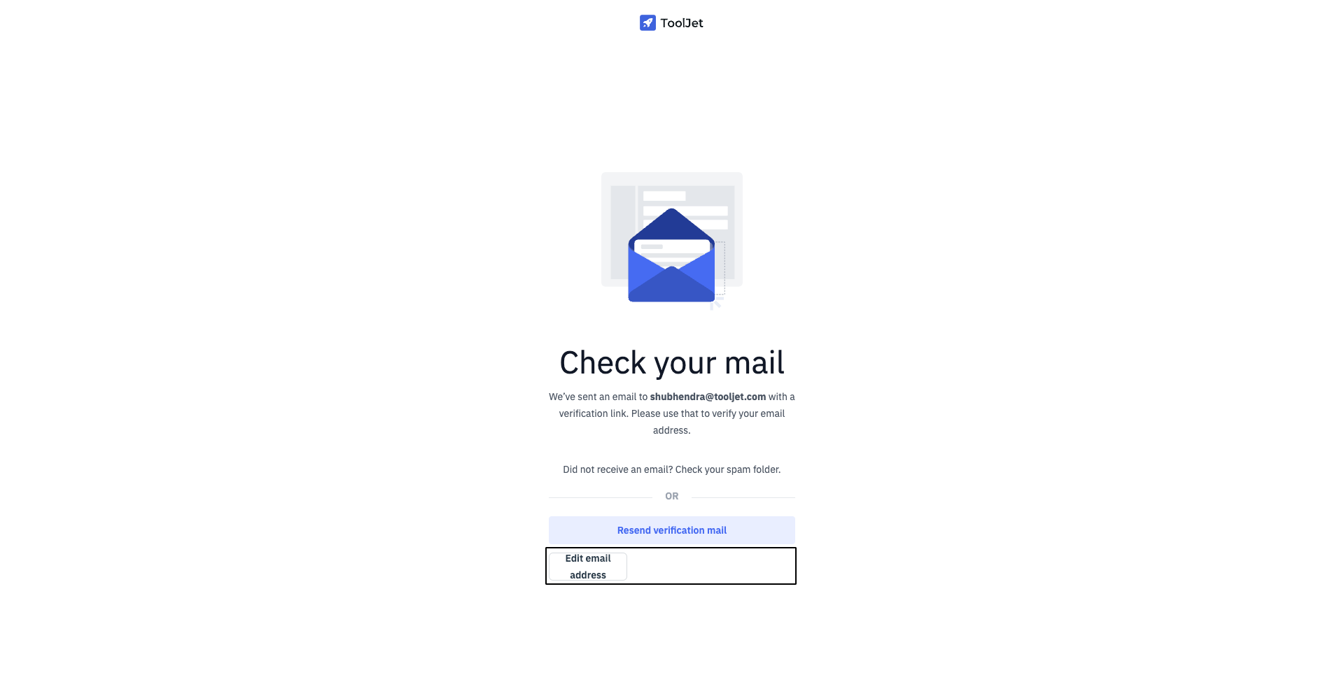 Fix The `edit Email Address` Button After Signup · Issue 7802 · Tooljettooljet · Github 