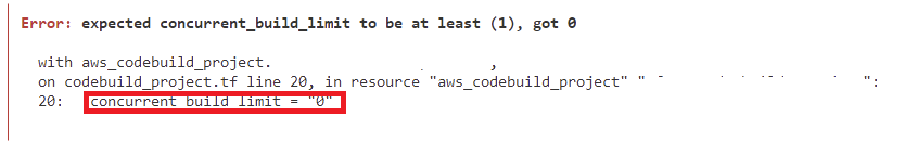 concurrent_build_limit in aws_codebuild_project is returning 0. · Issue #1610 ...