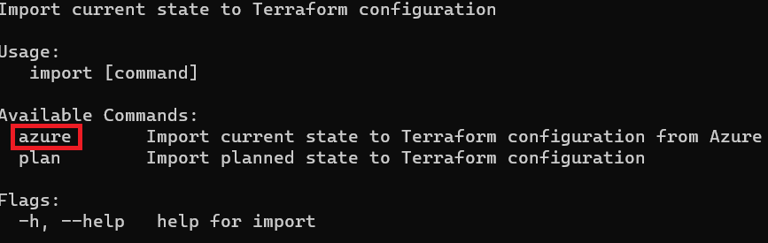 Terraformer - Azure - Import Error - unknown shorthand flag: 'R' in -R · Issue #1616 ...