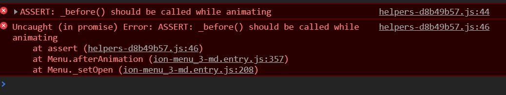 bug: ASSERT: can not be animating in menuController.swipeGesture(false, 'main') · Issue #19000 ...