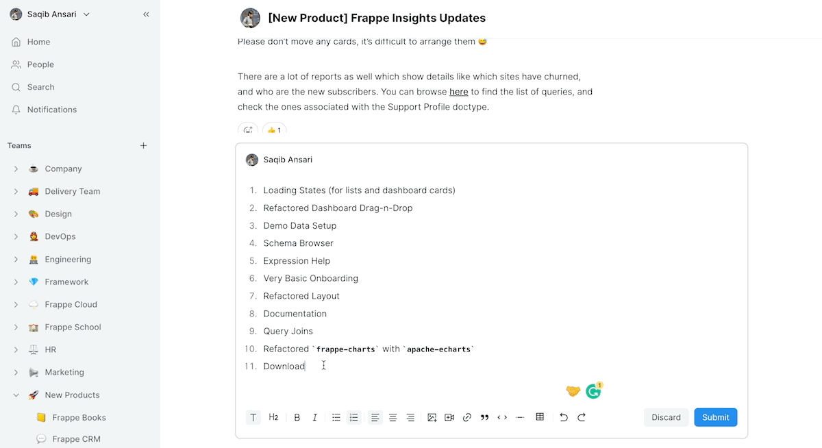 Weird focus change (?) while composing a comment · Issue #149 · frappe/gameplan · GitHub