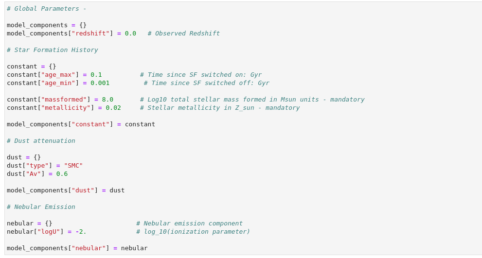 Weird Dip before Balmer break for model galaxy · Issue #18 · ACCarnall/bagpipes · GitHub