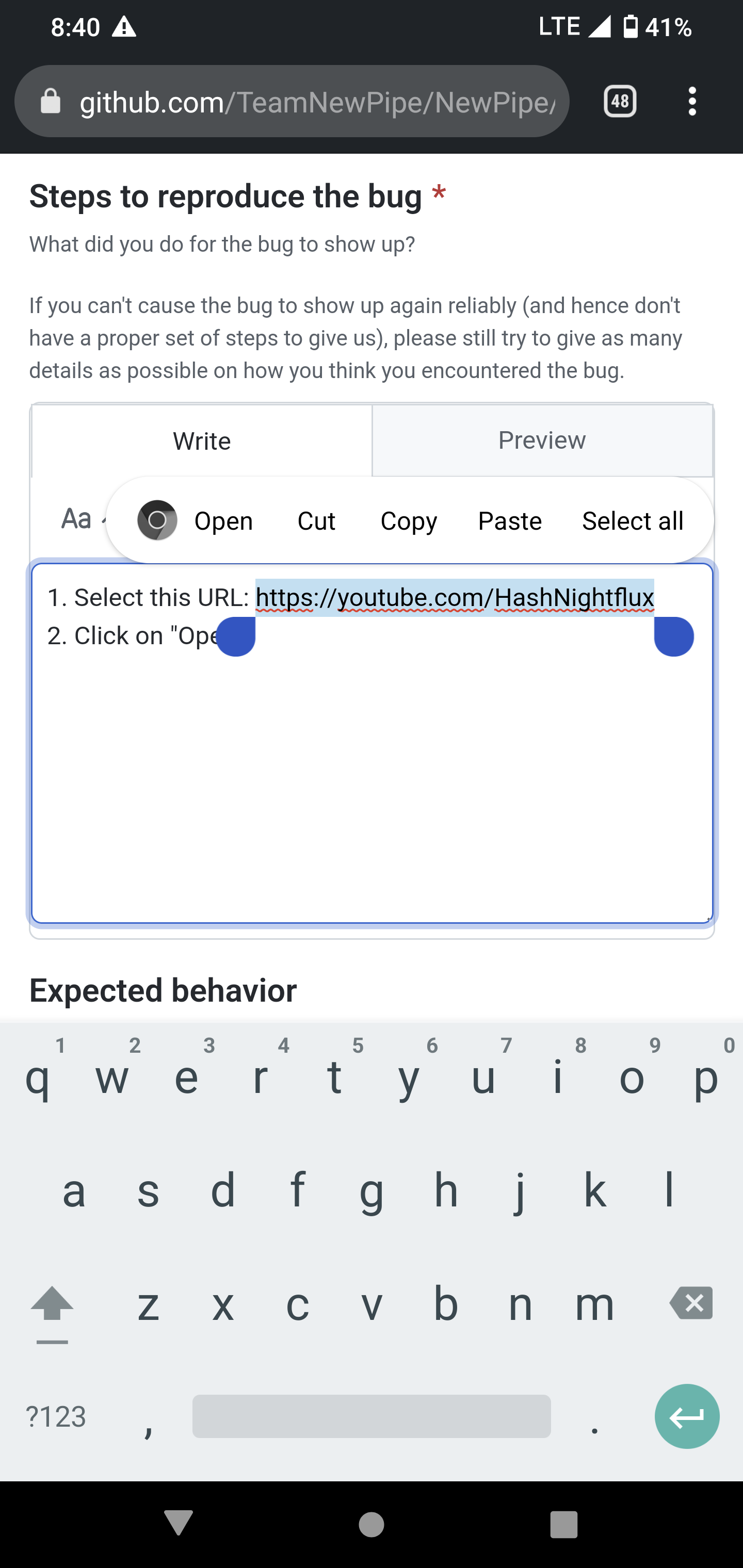 Is it normal for certain valid YouTube URLs to not open automatically with NewPipe? · Issue ...