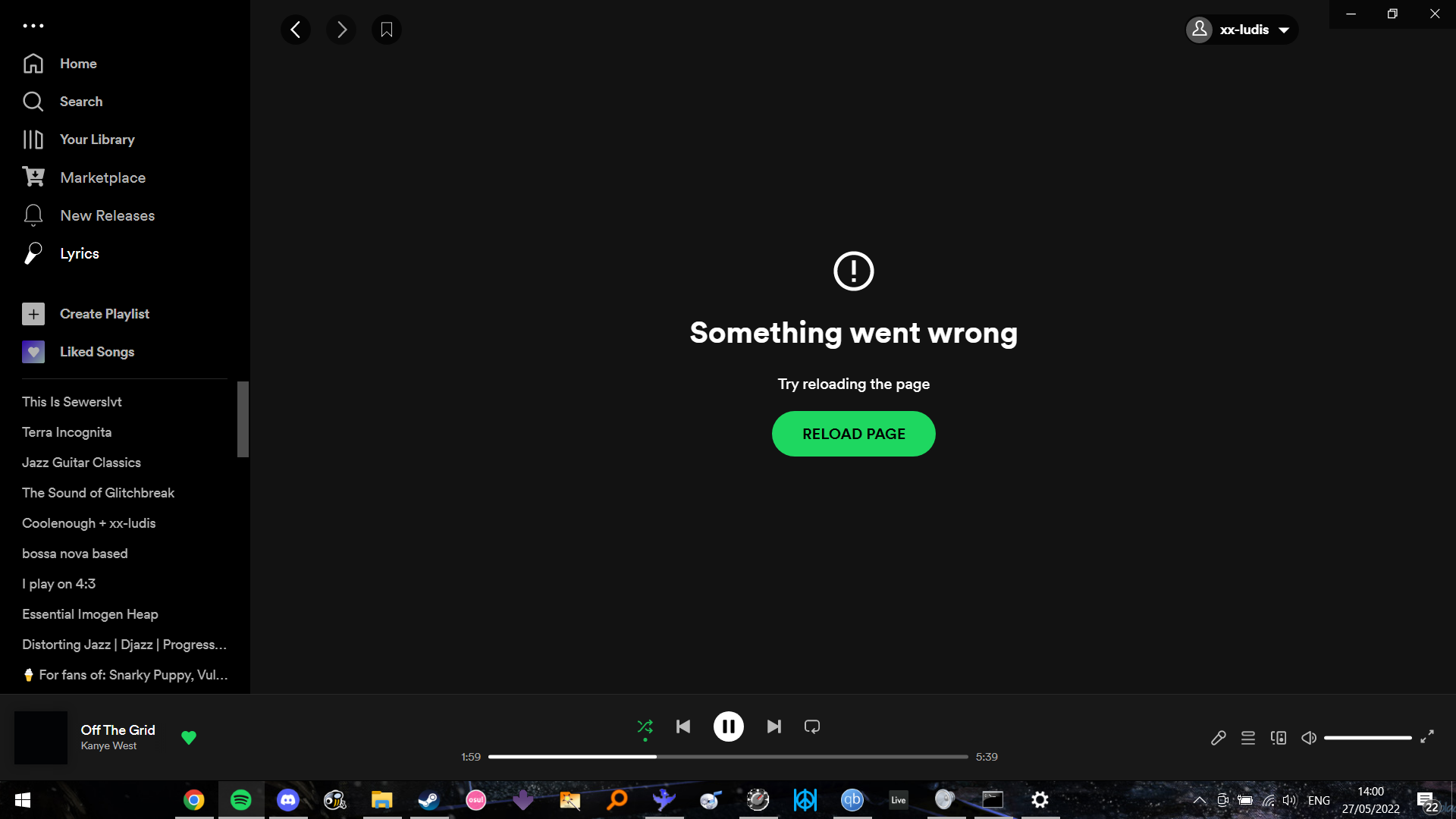 "Something went wrong" when trying to open Lyrics Plus · Issue #1717 · spicetify/cli · GitHub