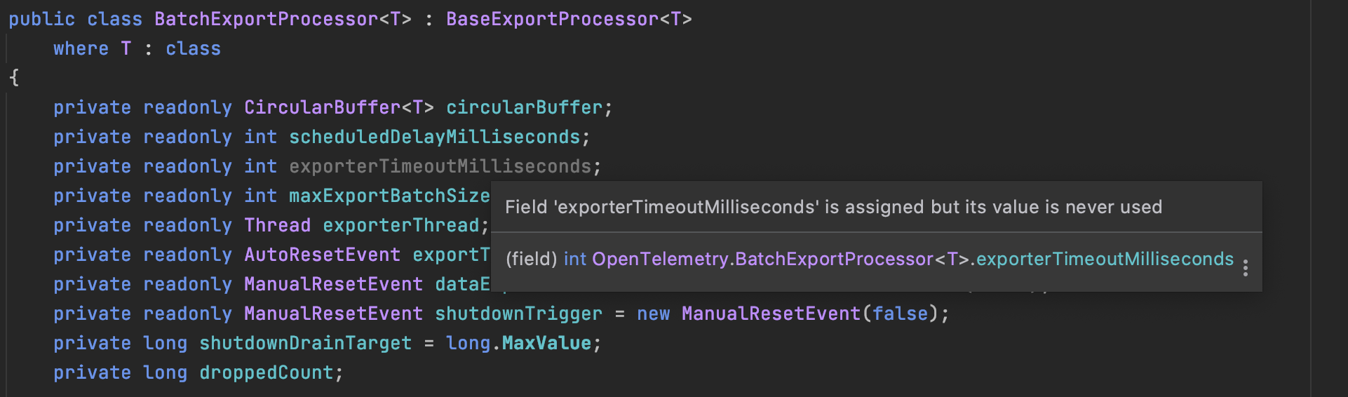 BatchExportProcessor does not respect timeout · Issue #1735 · open-telemetry/opentelemetry ...