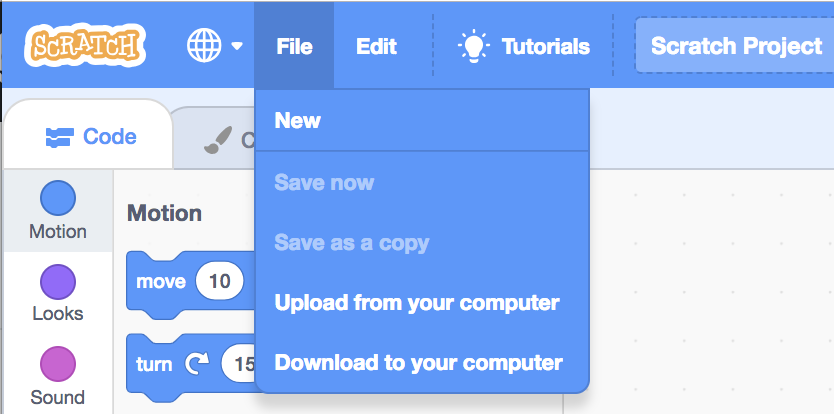 Swap Download and Upload above Save · Issue #3617 · scratchfoundation/scratch-gui · GitHub