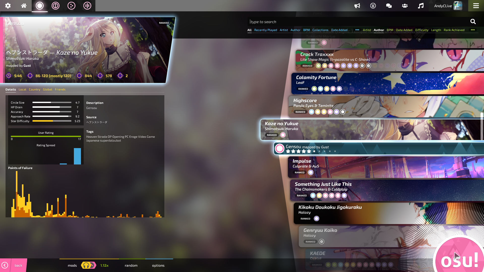Nightcore + Wind Up = Pain · Issue #7699 · ppy/osu · GitHub