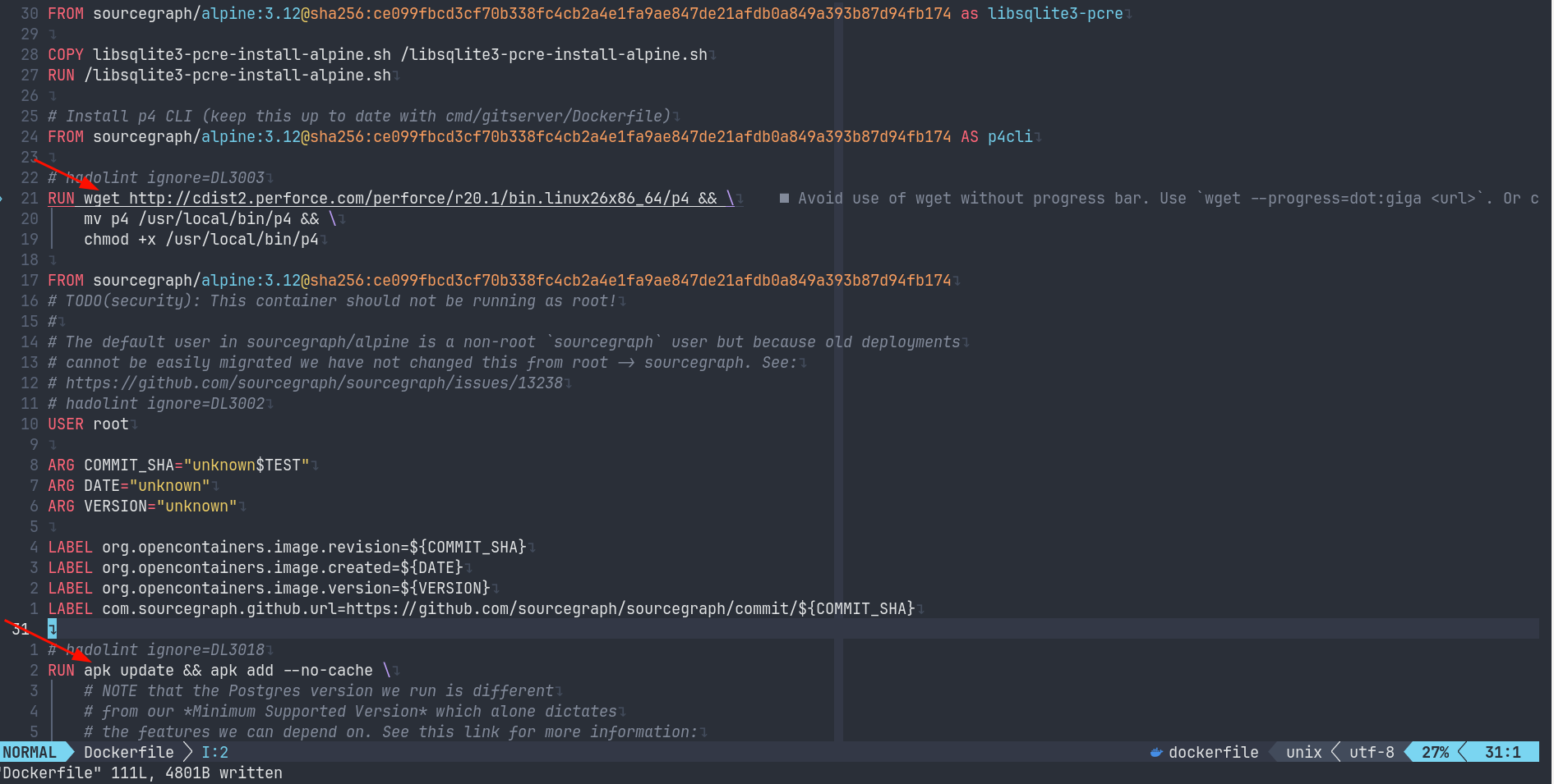 Question Better Highlighter Command Support For Dockerfile With Treesitter · Issue 92 