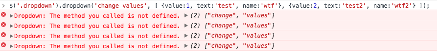 [dropdown] Behavior 'change values' should reset the select options · Issue #6378 · Semantic-Org ...